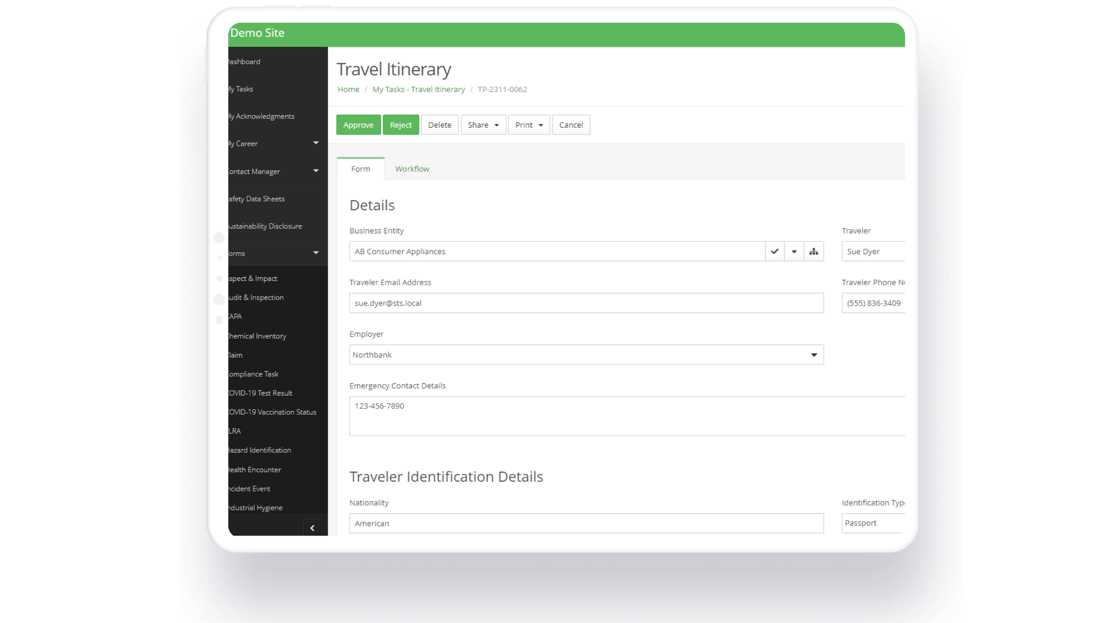 Journey Management Software | EHS Insight