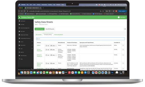 Safety Data Sheet (SDS) Software | EHS Insight